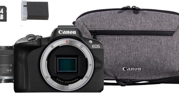 Canon EOS R50 Mirrorless Camera Travel Kit